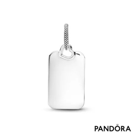 Pendentif Plaque Rectangulaire Gravable | Official Pandora™ Morocco